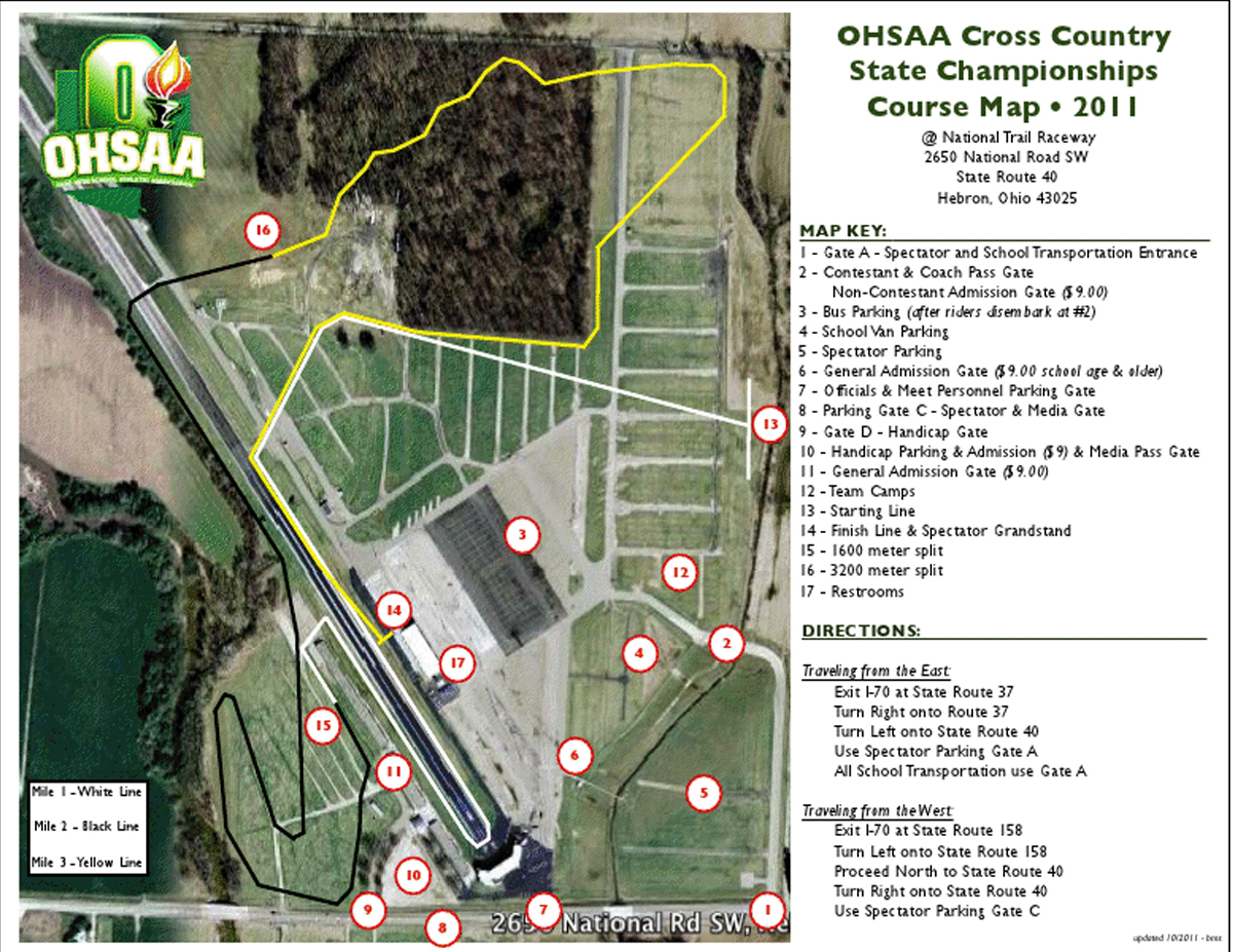 Take a Look: OHSAA Championship Course Map